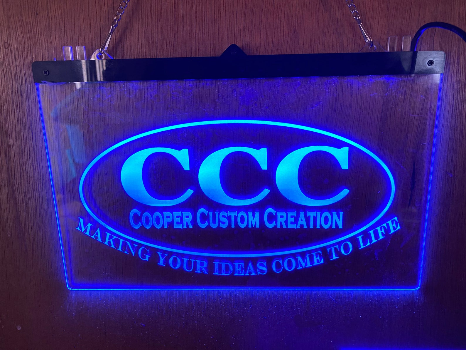 Acrylic LED sign / light up sign / changes colors / | Etsy