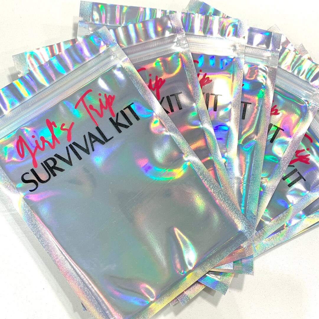 Custom Color Girl's Trip Weekend Survival Kit Bag | Weekend Survival ...