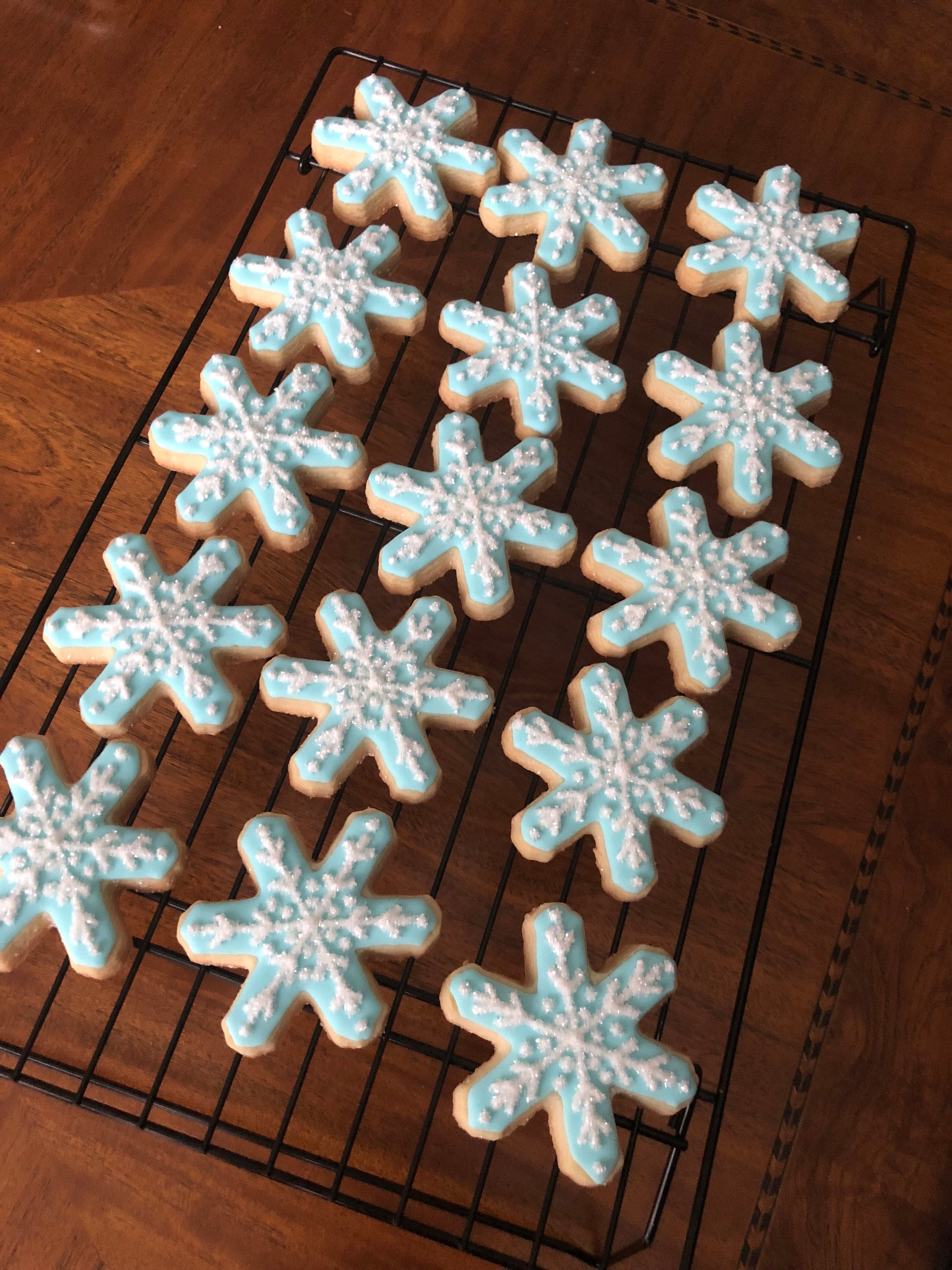 Frozen Cookies snowflakes cookies Birthday Cookies Large | Etsy