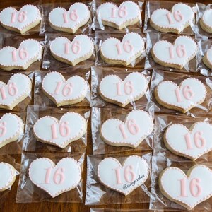 Sweet Sixteen Cookie, Quinceanera Cookies, Party Favor, Birthday ...