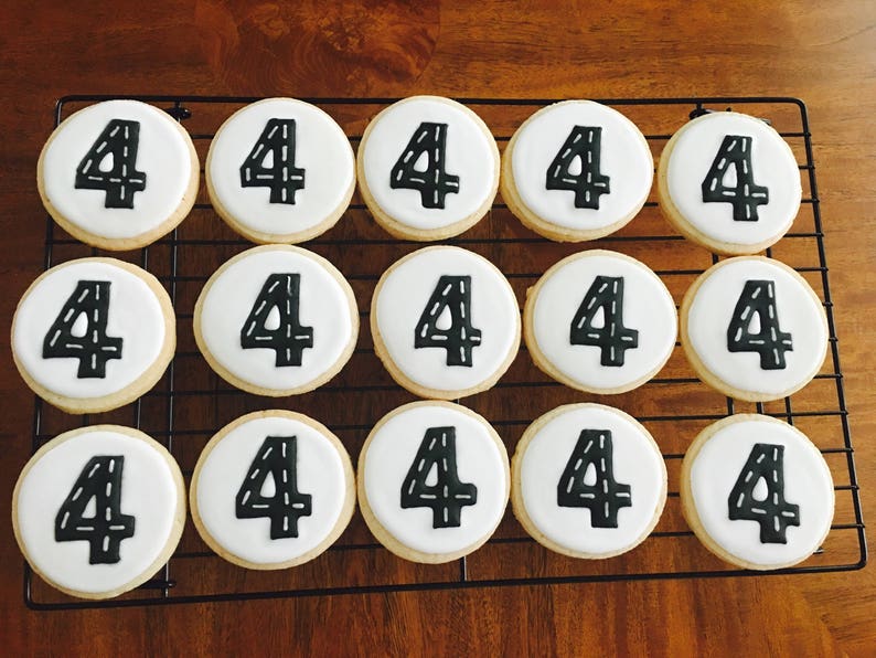 Number Birthday Cookies Any Number Cookies Large Cookies - Etsy
