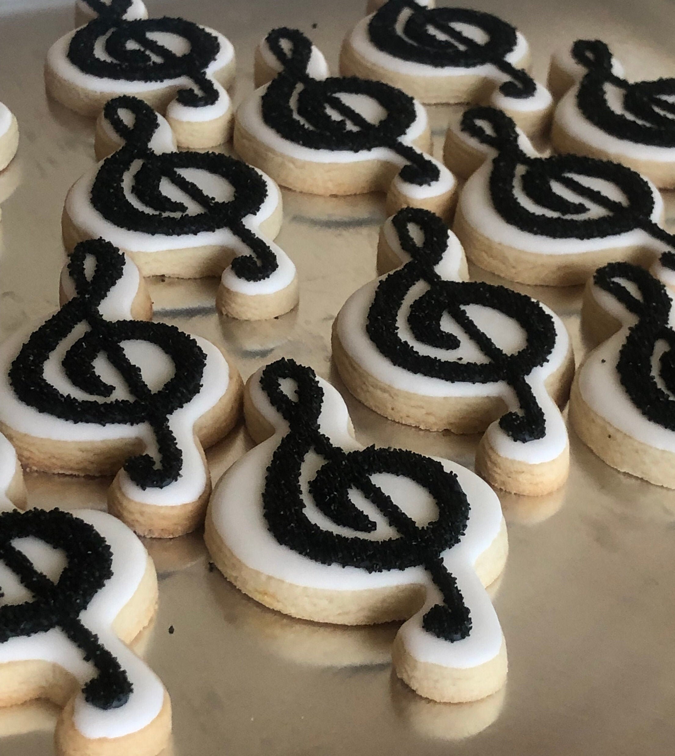 Royal Icing Cookies Musical Instrument Cookies Music Icing | Etsy