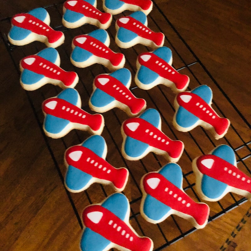 Airplane Cookies - Etsy