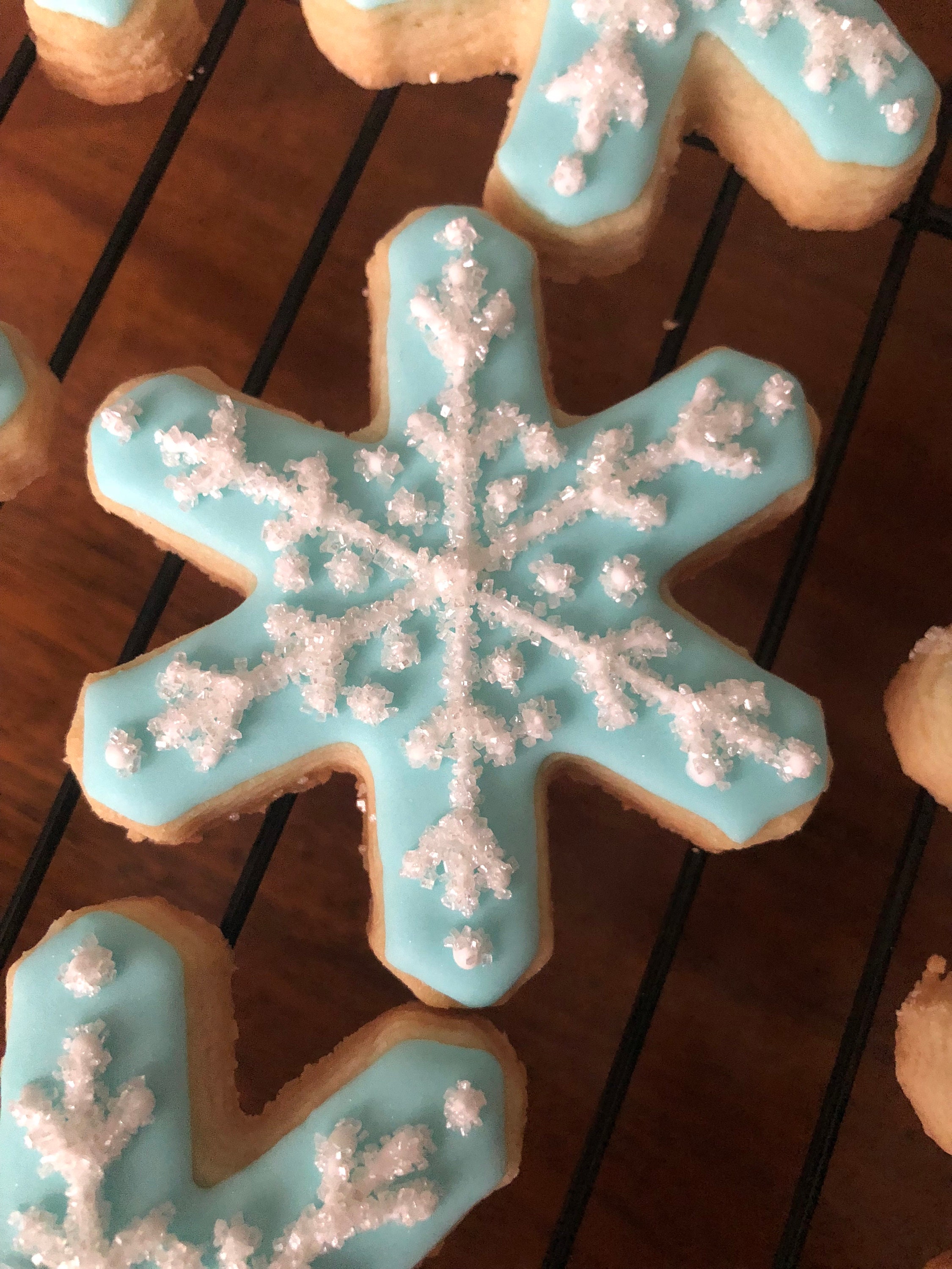 Frozen Cookies snowflakes cookies Birthday Cookies Large | Etsy