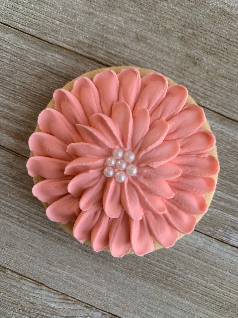 Flower Cookies Flower Cookies Birthday Cookies Theme | Etsy