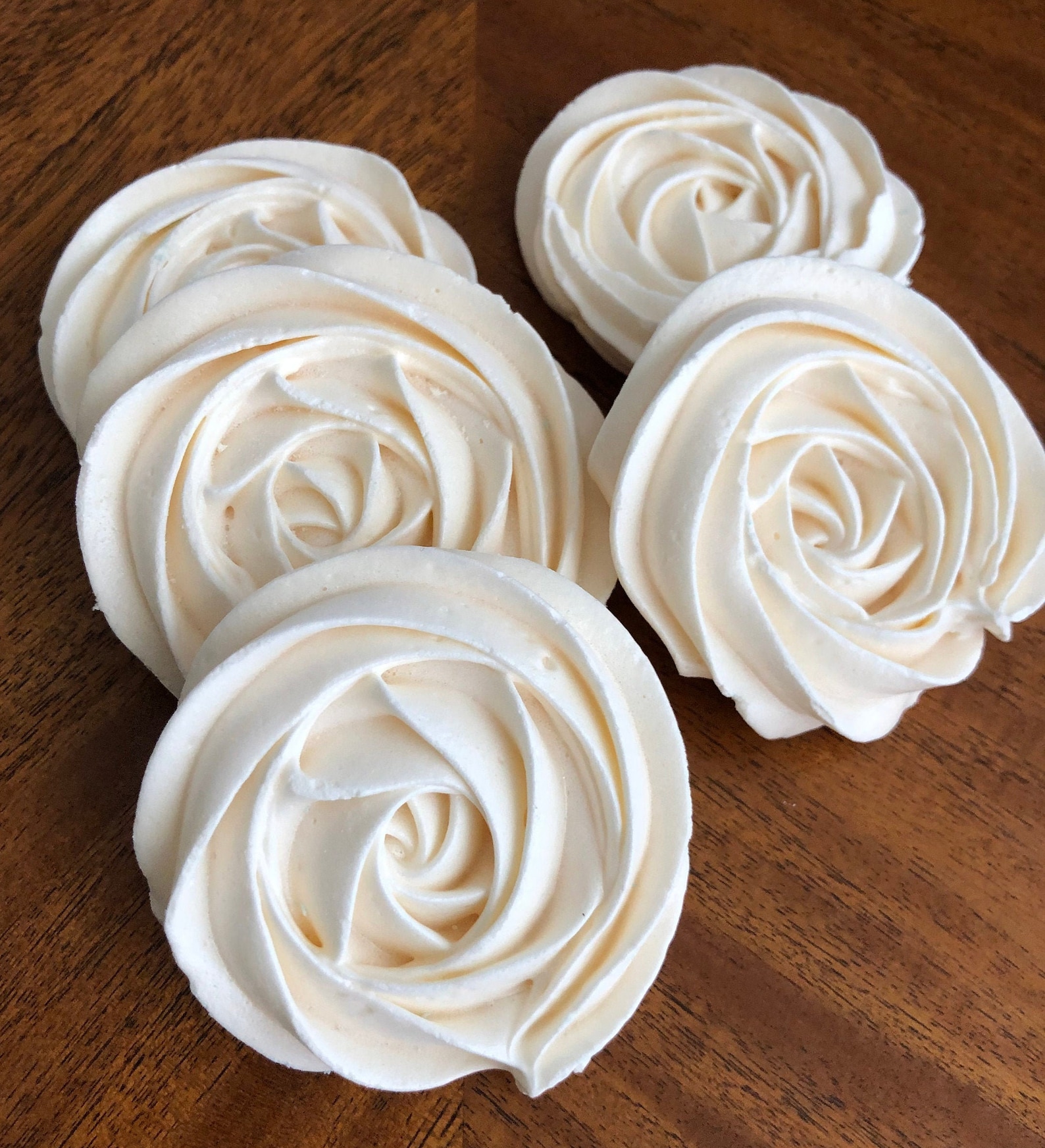 Meringue Cookies French Meringue Cookies Rose Meringue - Etsy