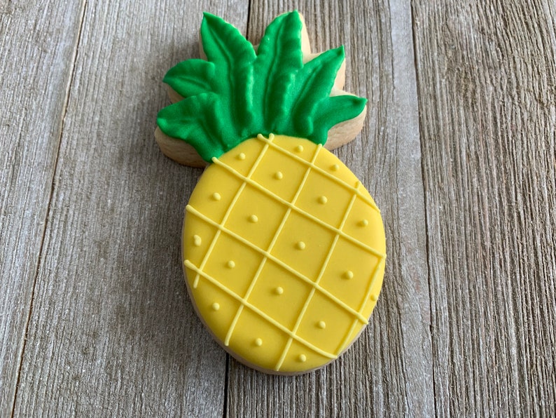 Pineapple Cookies, Fruit Cookies, Birthday Cookies, Sugar Cookies ...