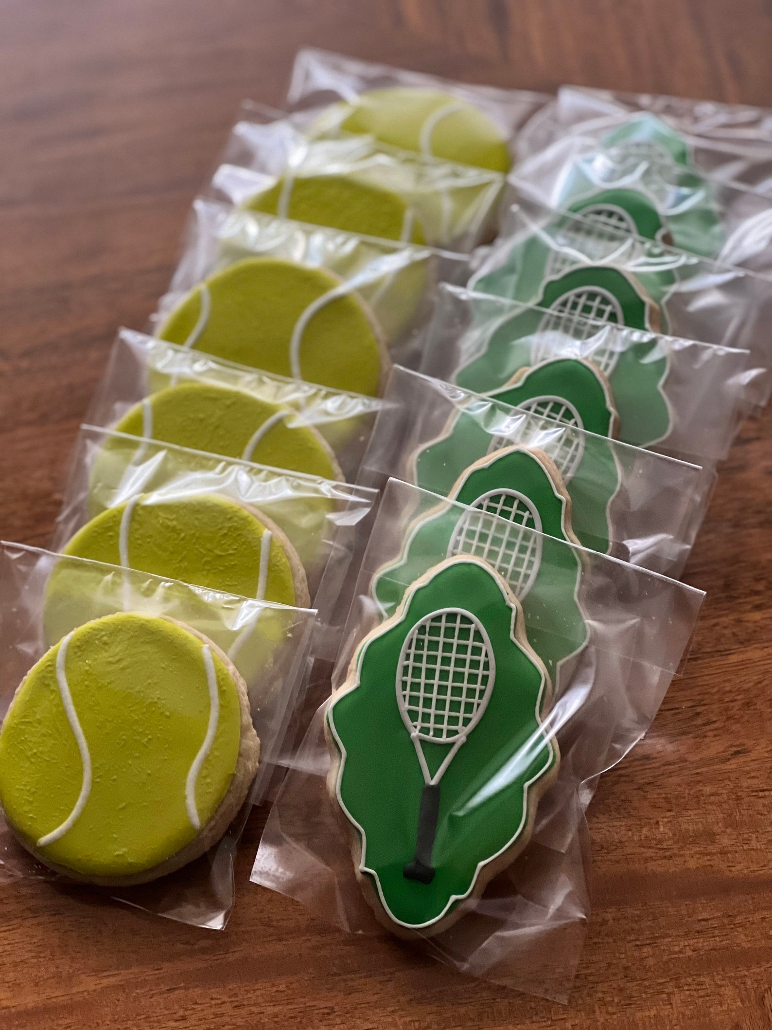 Tennis Cookies Rackets Cookies Large Cookies Birthday - Etsy