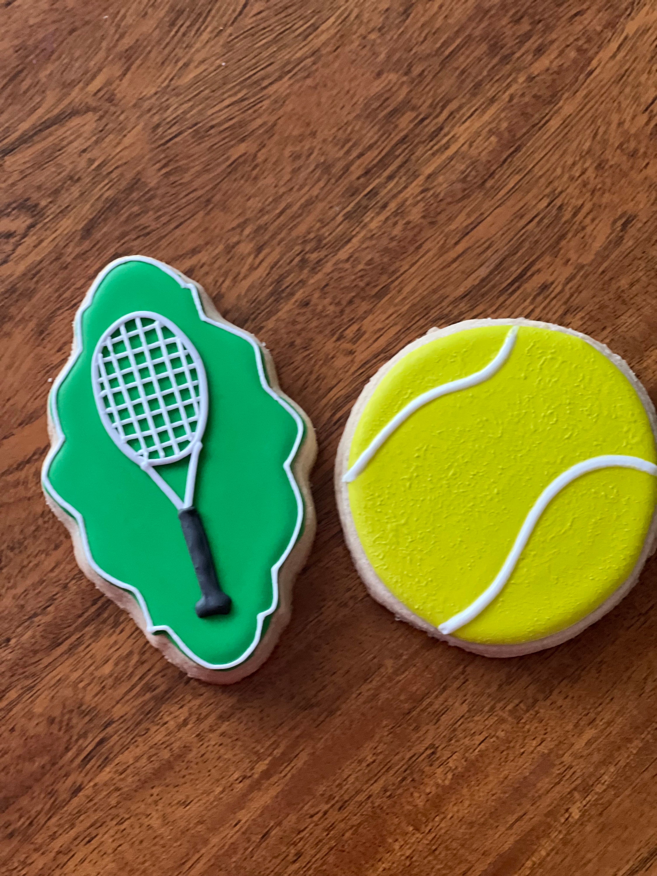 Tennis Cookies Rackets Cookies Large Cookies Birthday - Etsy