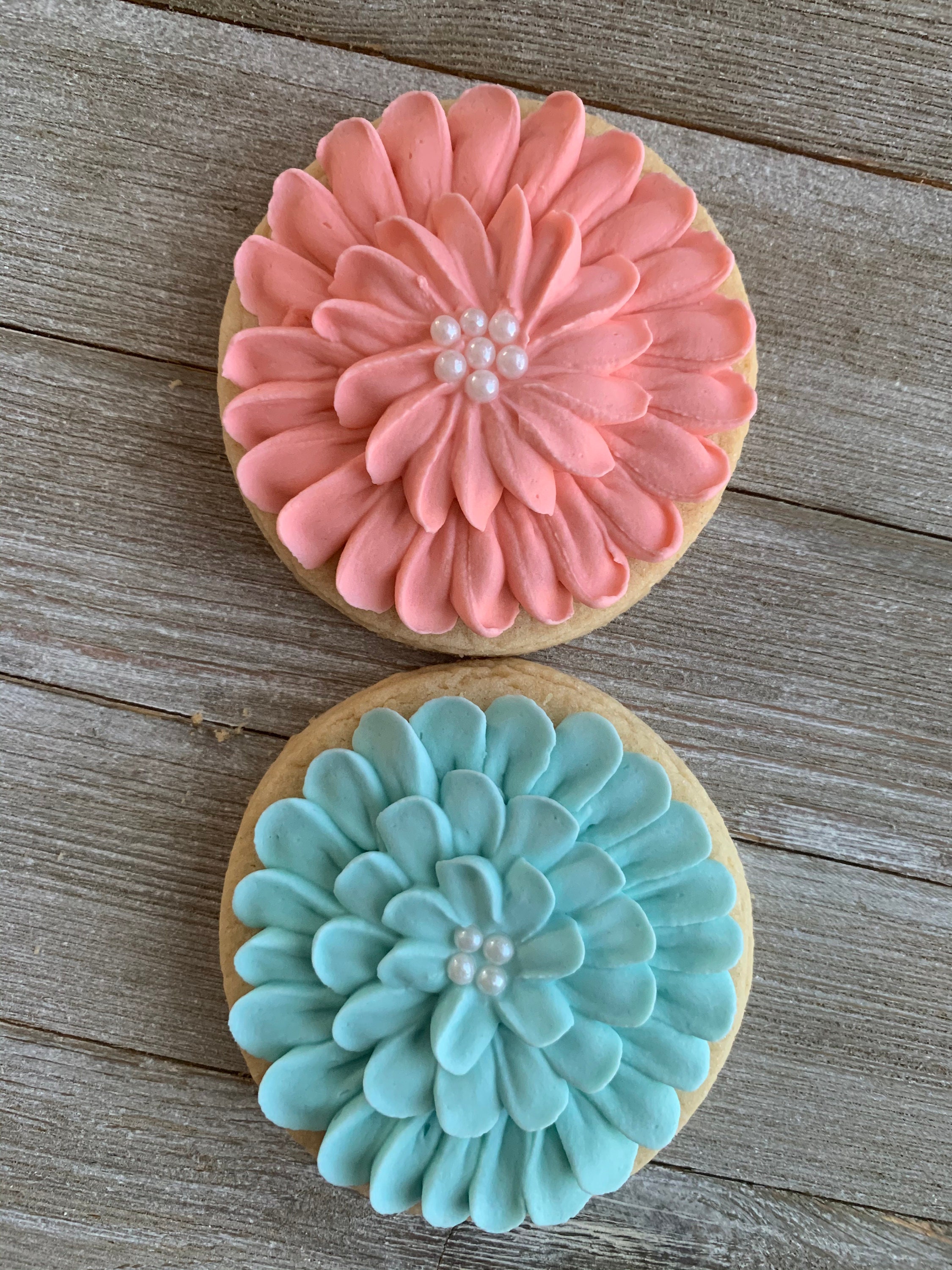 Flower Cookies Flower Cookies Birthday Cookies Theme | Etsy