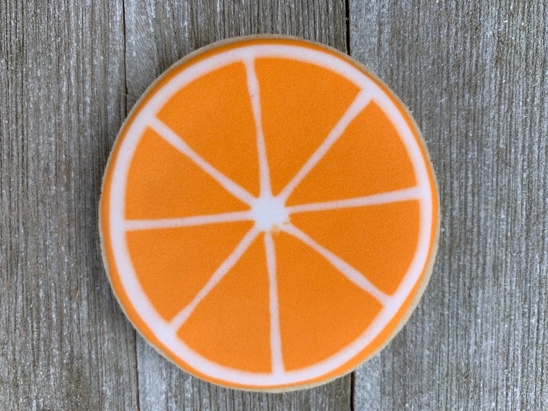 Orange Cookies Citrus Cookies Birthday Cookies Theme - Etsy