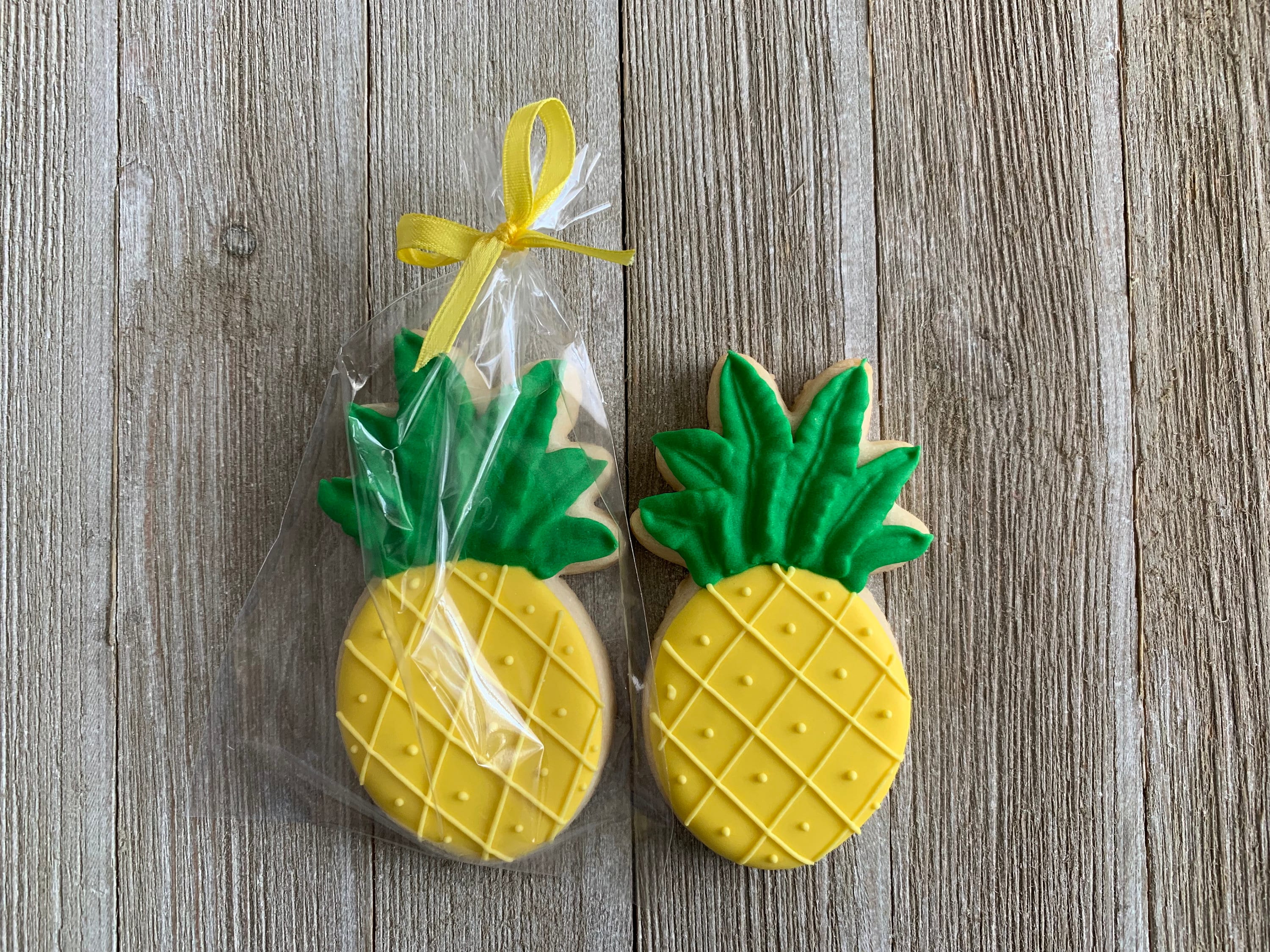 Pineapple Cookies Fruit Cookies Birthday Cookies Sugar | Etsy