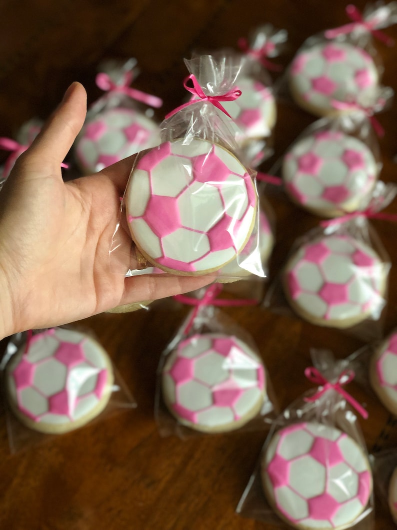Soccer Ball Cookies Soccer Cookies Birthday Cookies Theme - Etsy