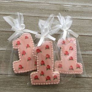 Number One Birthday Cookie | Any Number Cookies, Large Cookies ...