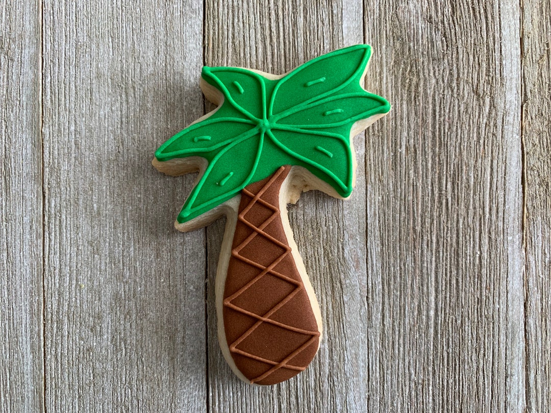 Palm Tree Cookies, Plant Cookies, Birthday Cookies, Sugar Cookies ...