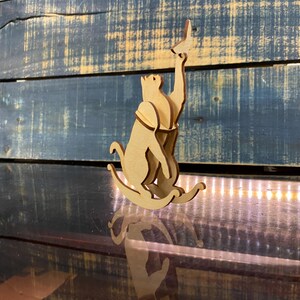 Cat Laser Cut Wooden Puzzle Rocker. Vector File for Laser Cutting, CNC ...