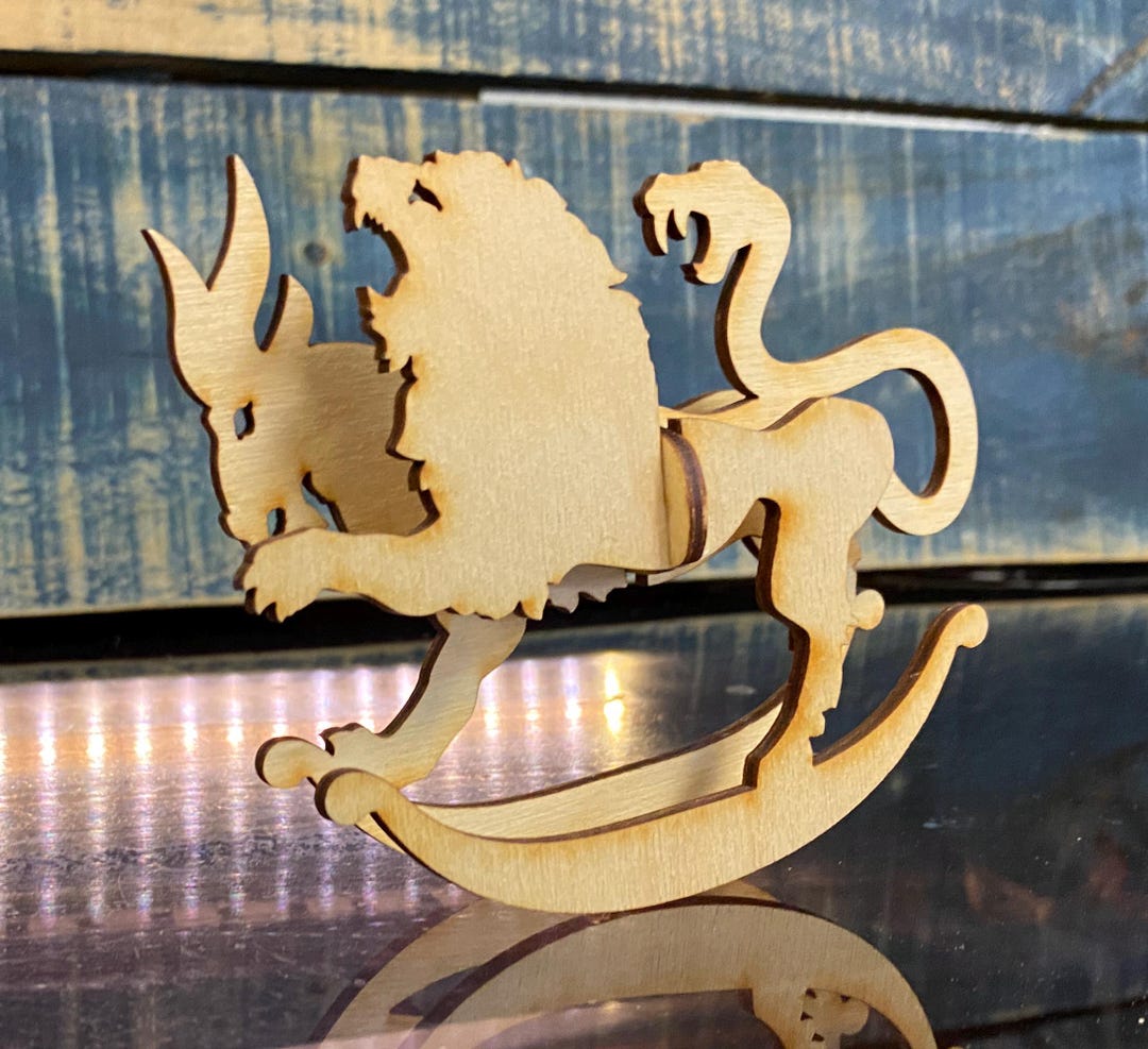 Chimera Rocker Puzzle, Laser Cut Wooden Toy (digital File) - Etsy