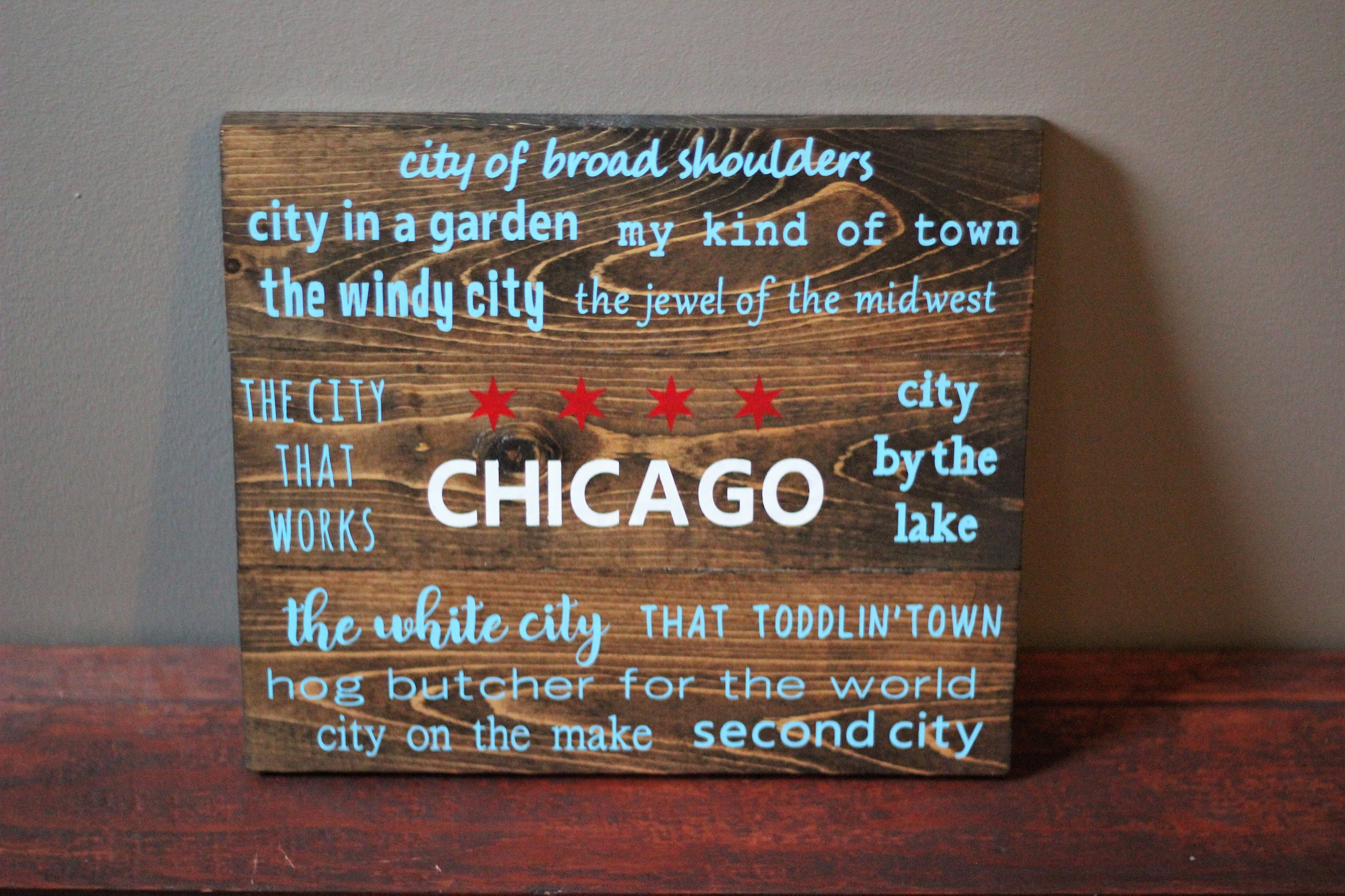 Chicago Nicknames Plaque - Etsy