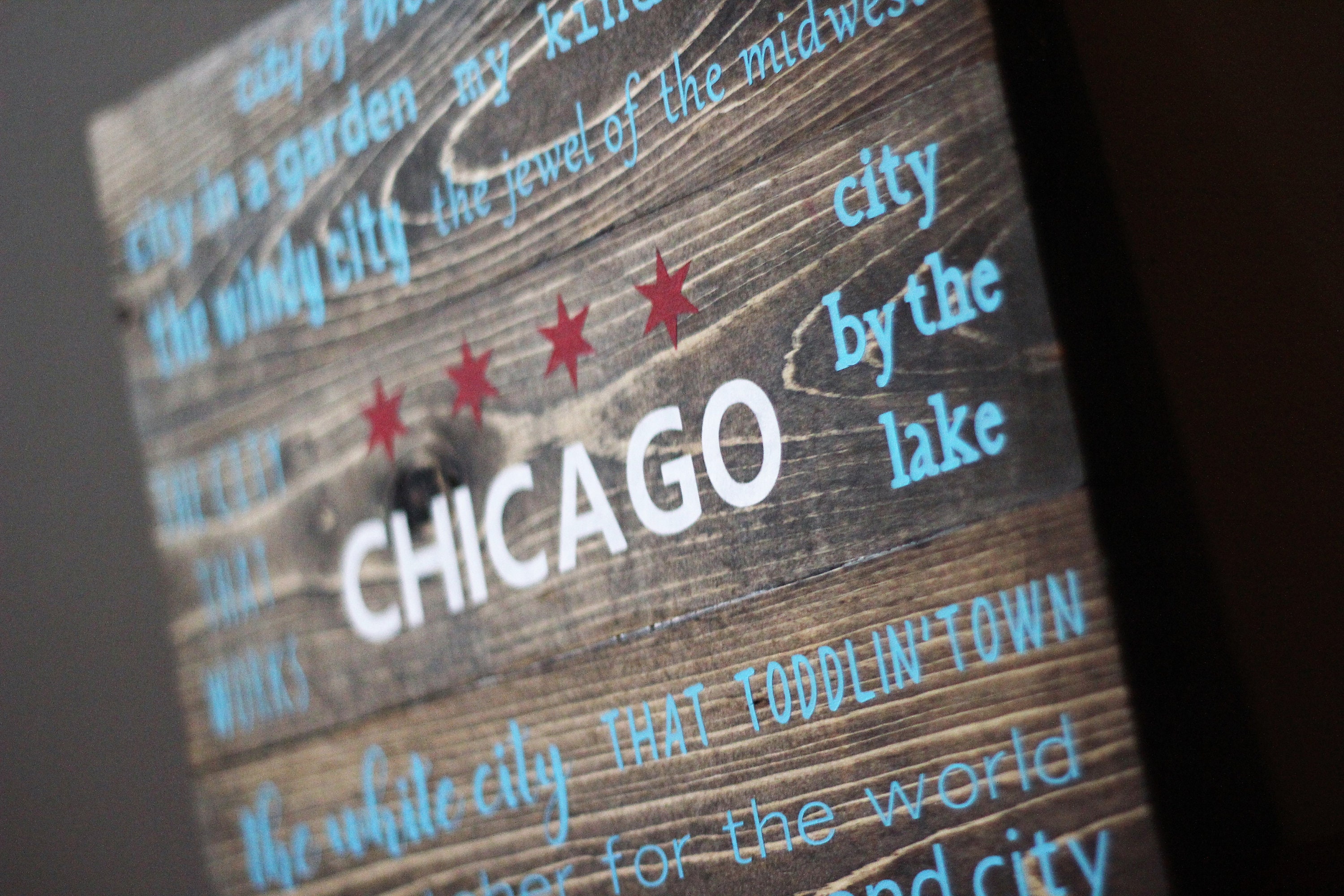 Chicago Nicknames Plaque - Etsy