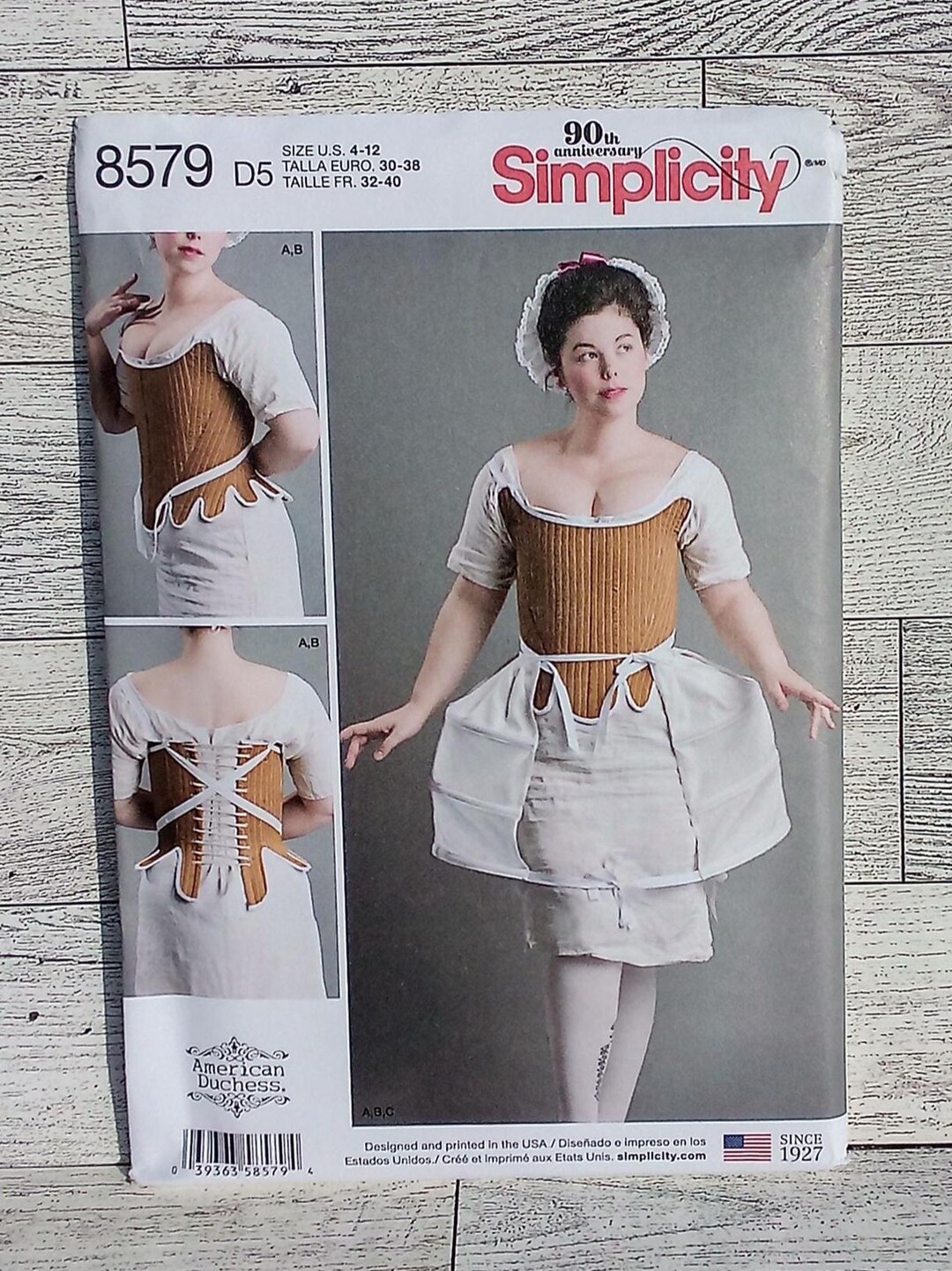 Simplicity Sewing Pattern 8579 - Misses 18th Century Undergarments ...
