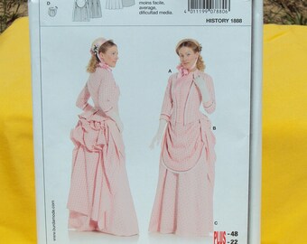 Bustle Dress Pattern - Etsy