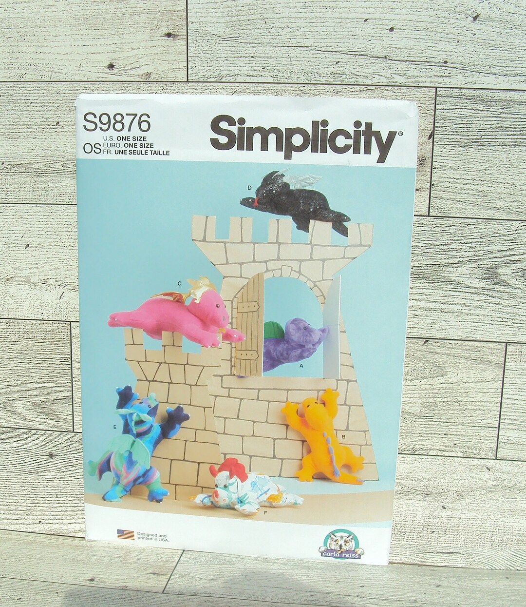 Simplicity Sewing Pattern 9876 Plush Dinosaurs and Dragons 22-1/2 - Etsy