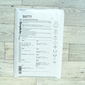 Simplicity Sewing Pattern 9771 - Plush Bear With Clothes and Hats by ...