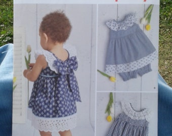 Butterick Sewing Pattern B5625 Baby Jumper Dress Romper