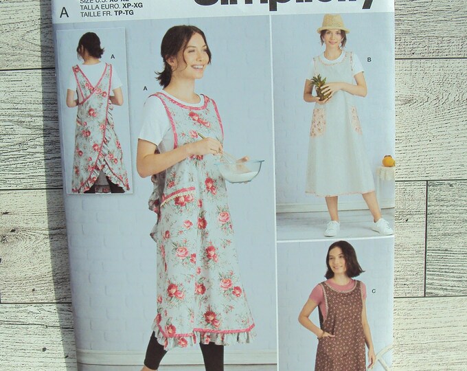 Simplicity Sewing Pattern 9312 Wraparound Apron in 2 Lengths Daisy ...