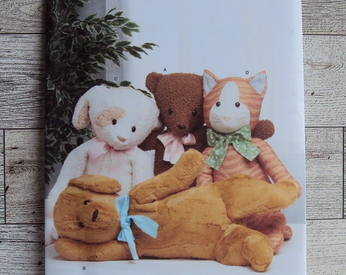 Simplicity Sewing Pattern 9583 - Easy Poseable Plush Animals - 27 Inch ...