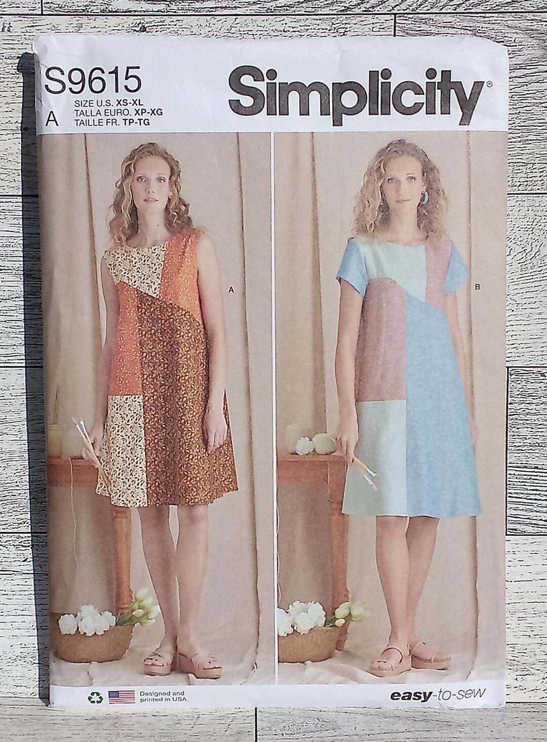 Simplicity Sewing Pattern 9615 - Misses Pullover Swingy Flared Dresses ...