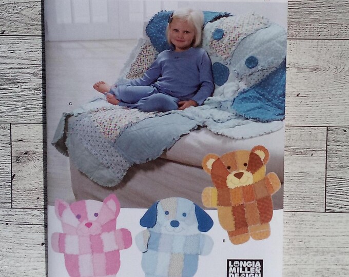 Simplicity Sewing Pattern 9674 - Animal Rag Quilt, Wall Hanging or ...