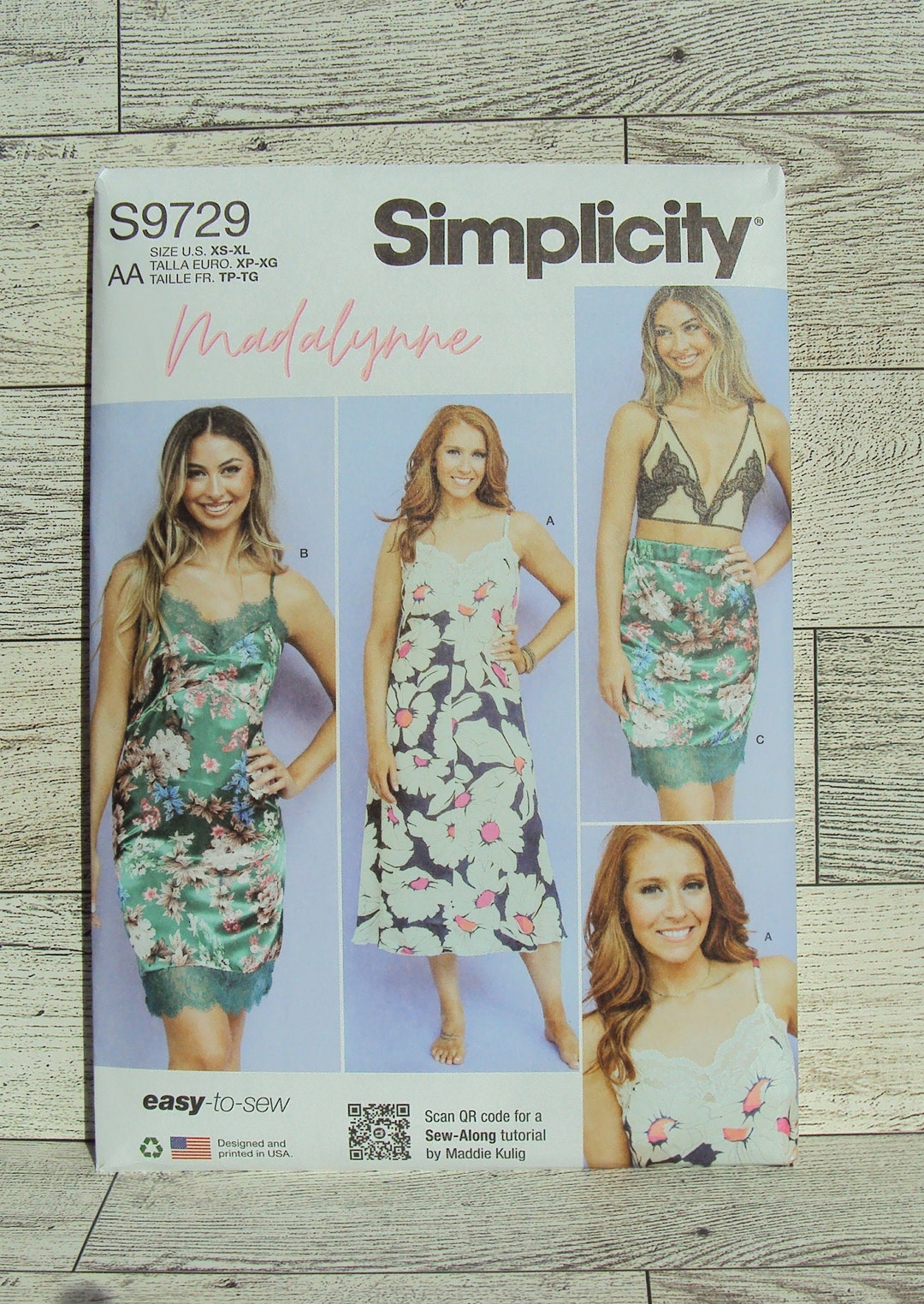 Simplicity Sewing Pattern 9729 Misses' and Women's Slips by Madalynne ...