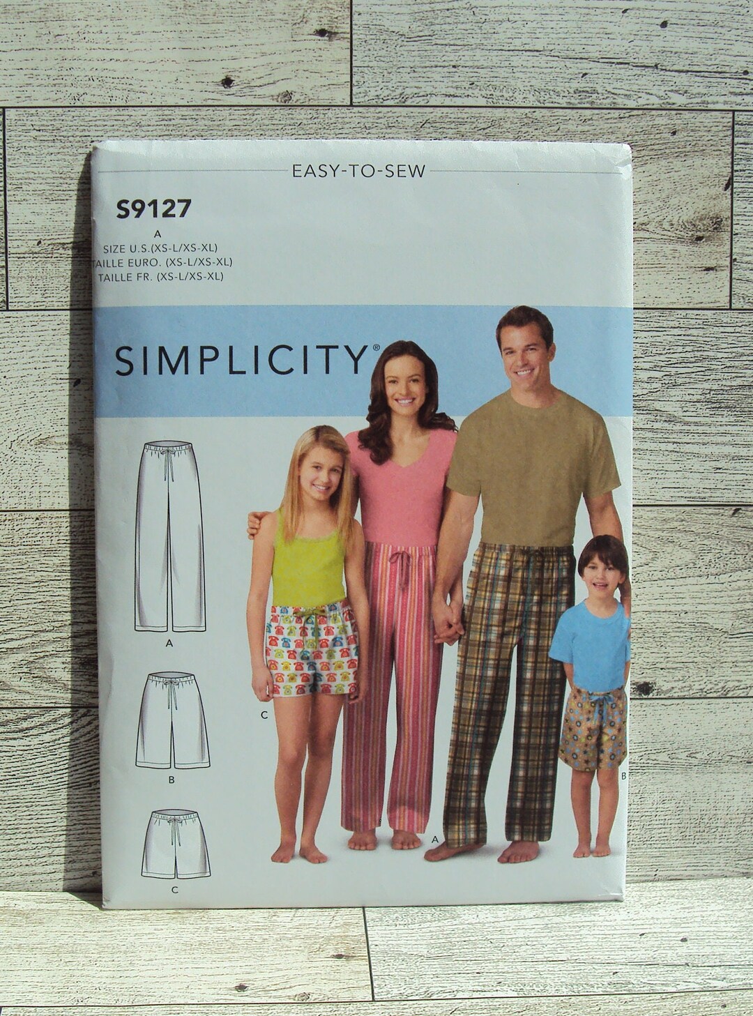 Simplicity Sewing Pattern 9127 Adults Teens and Child's Lounge Pants ...