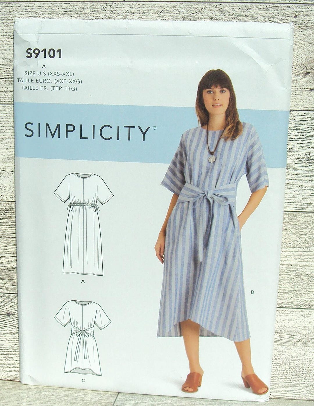 Simplicity Sewing Pattern 9101 - Misses Pullover Dresses in Two Lengths ...