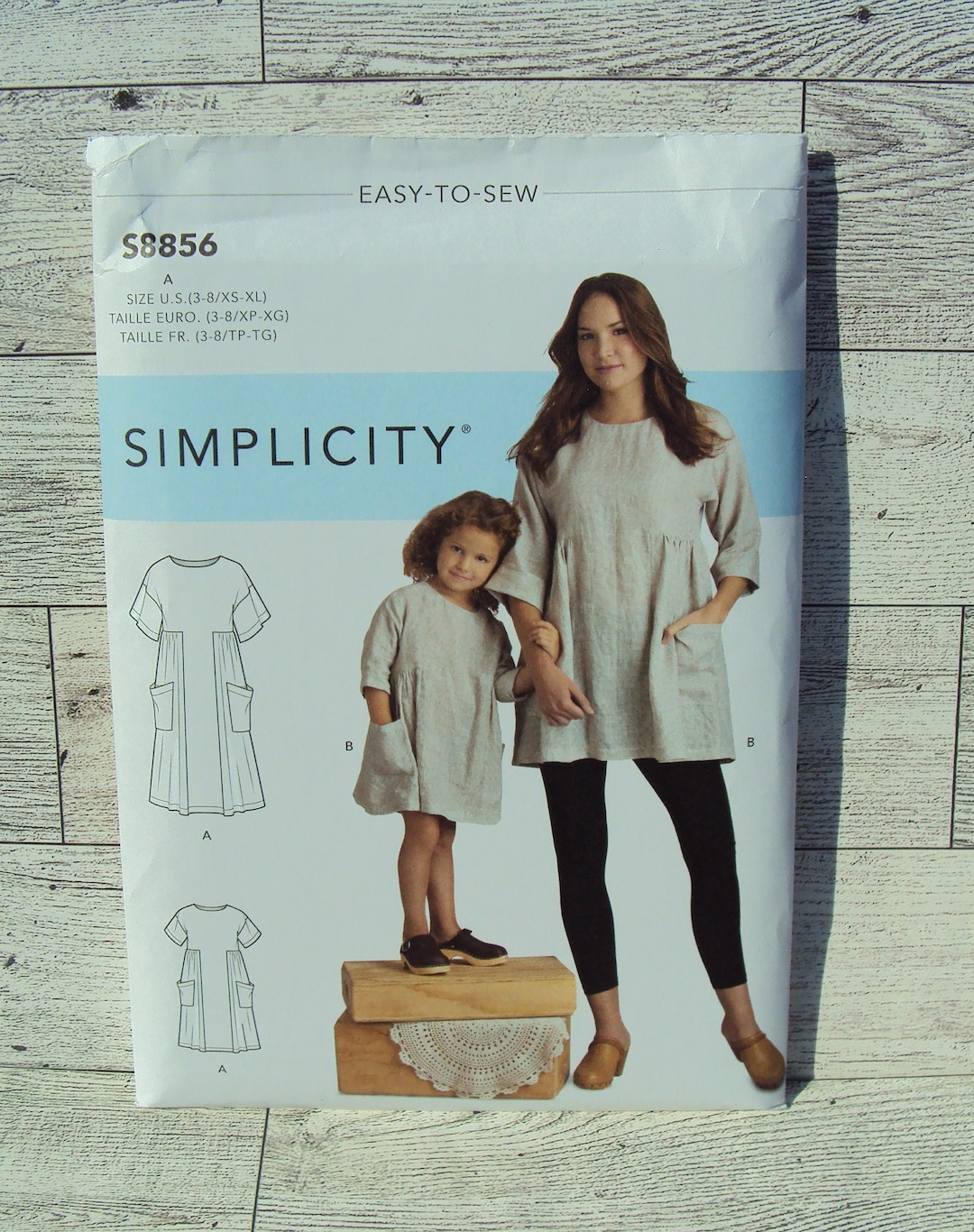 Simplicity Sewing Pattern 8856 Misses' and Children's Easy Dress and ...