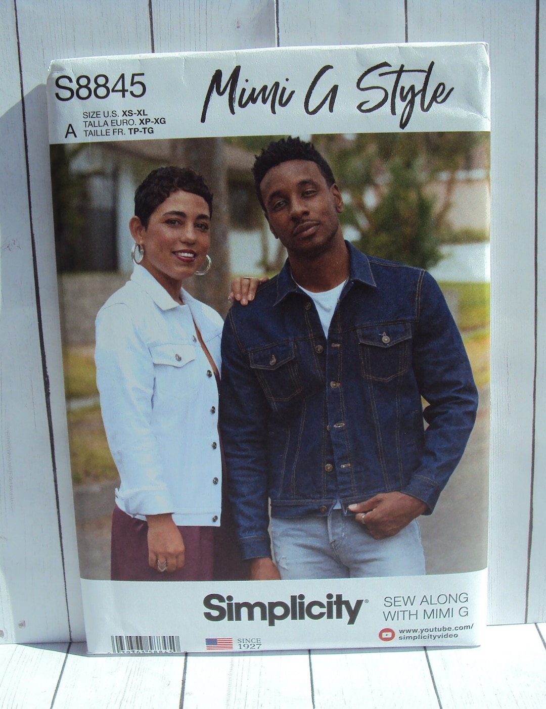 Simplicity Sewing Pattern 8845 Misses, Men's and Teen's Jean Jacket by ...