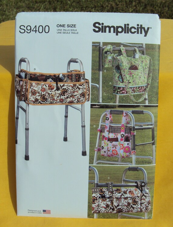 Simplicity Sewing Pattern 9400 Easy Walker Accessories Bag and - Etsy