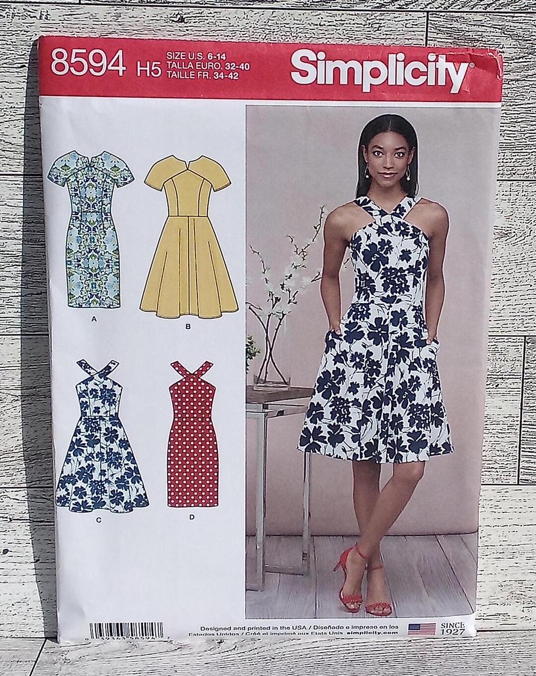 Simplicity Sewing Pattern 8594 Misses & Petite Dresses With Bodics and ...