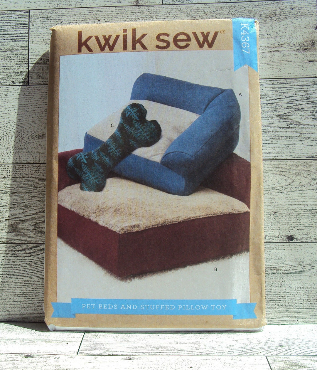 Kwik Sew Sewing Pattern 4367 Pet Beds and Stuffed Pillow Toy Sizes 24 ...