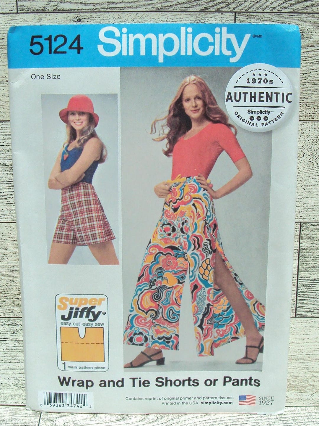 Simplicity Sewing Pattern 5124 - Misses Super Jiffy Wrap Tie Shorts or ...