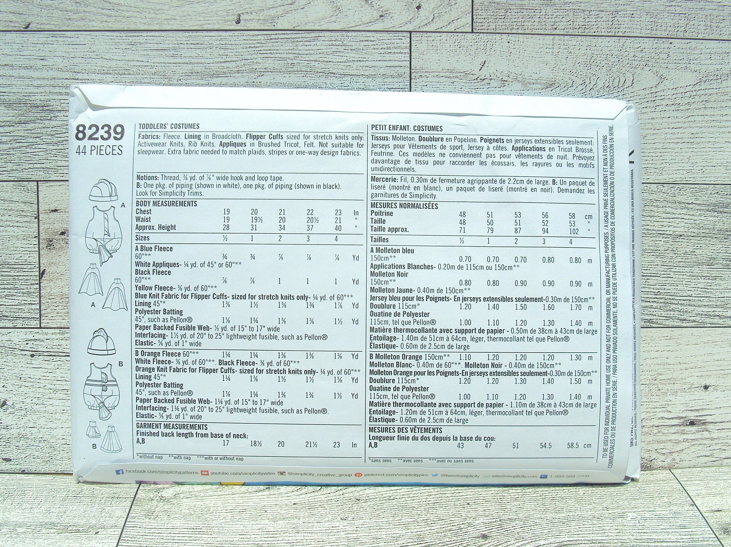 Simplicity Sewing Pattern 8239 Toddler's and Child's Finding Dory ...