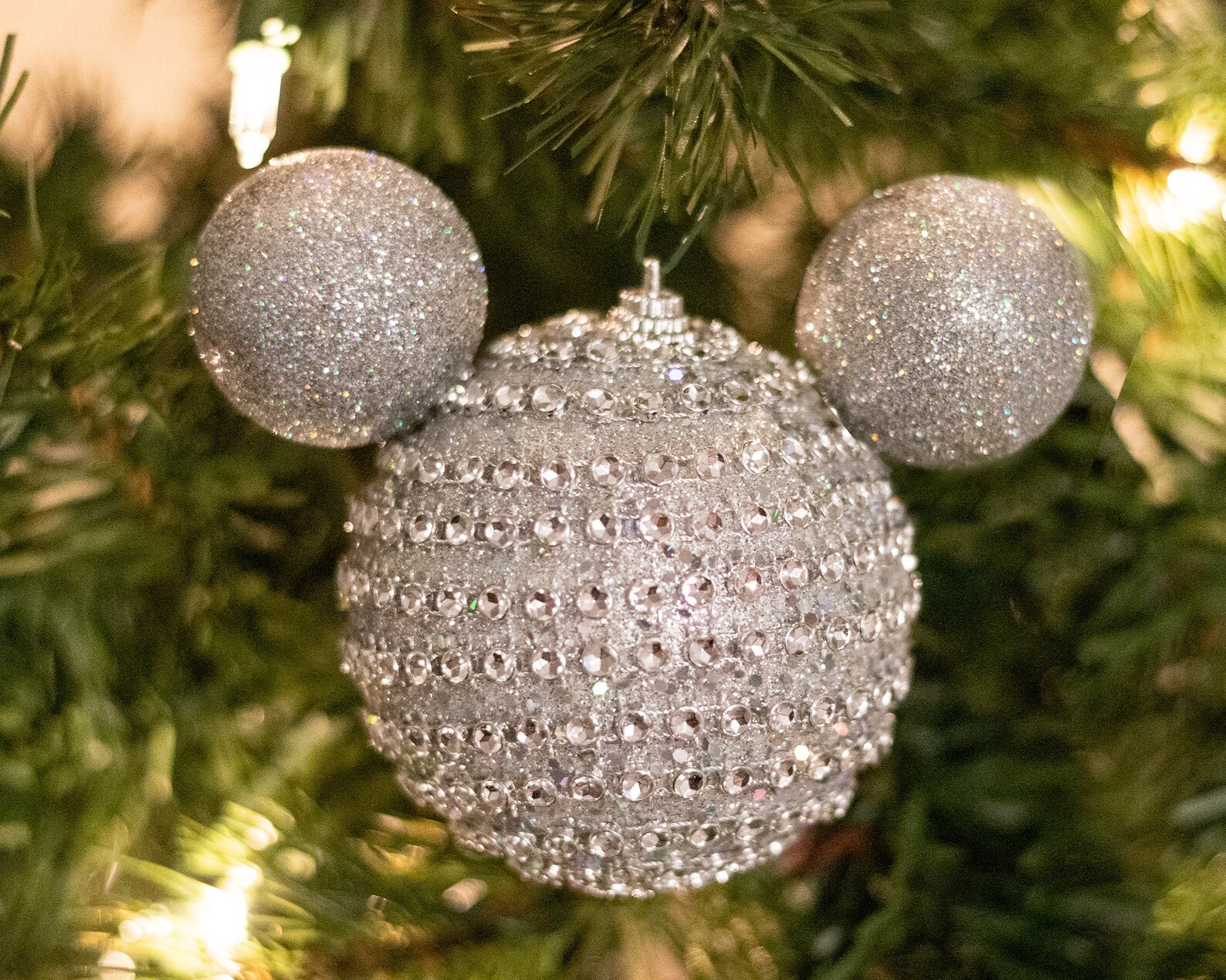 Diamond Minnie Mouse Christmas Ornament Rhinestone Mickey - Etsy