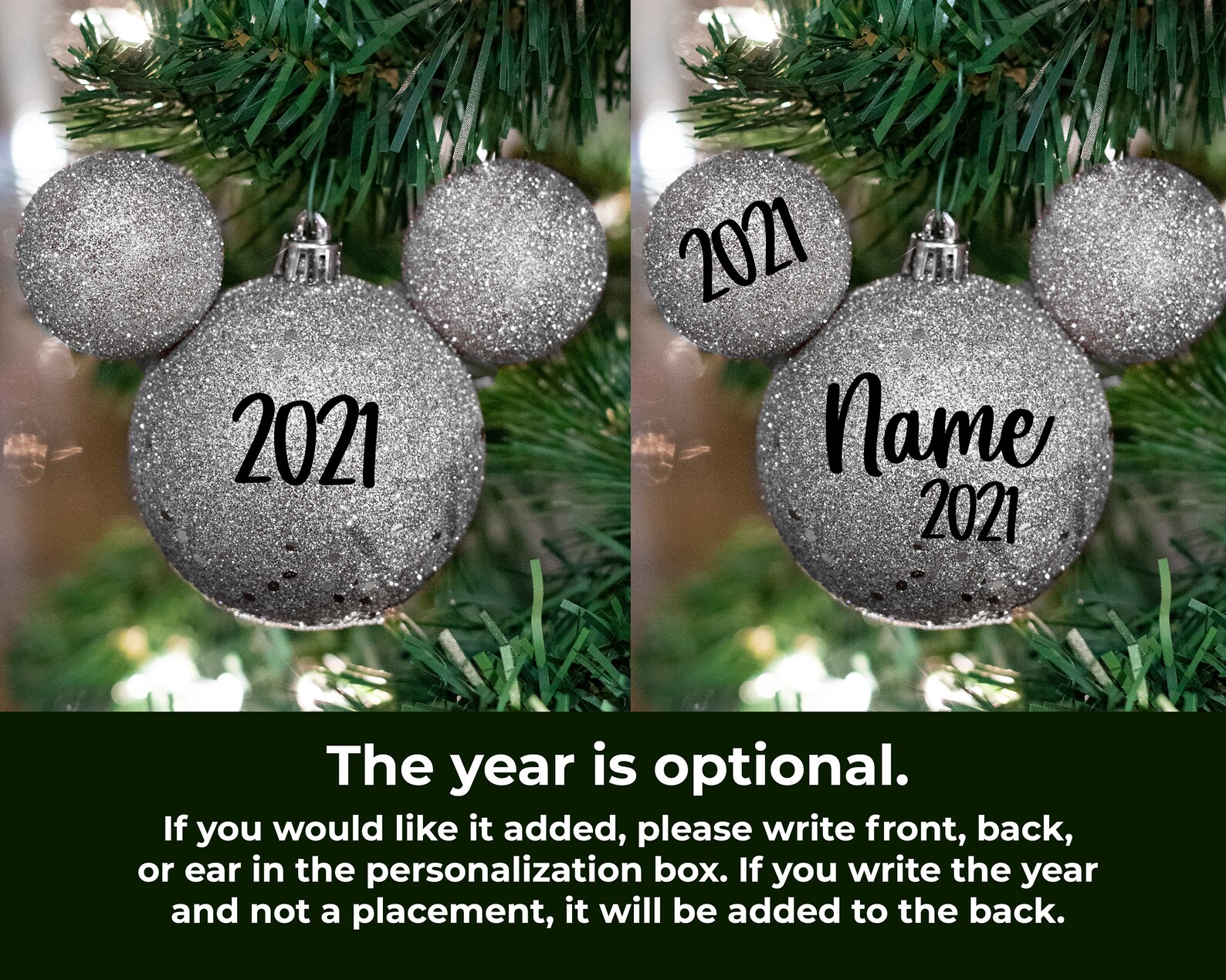 Personalized Burgundy Red Minnie Mouse/ Mickey Mouse Disney Christmas ...