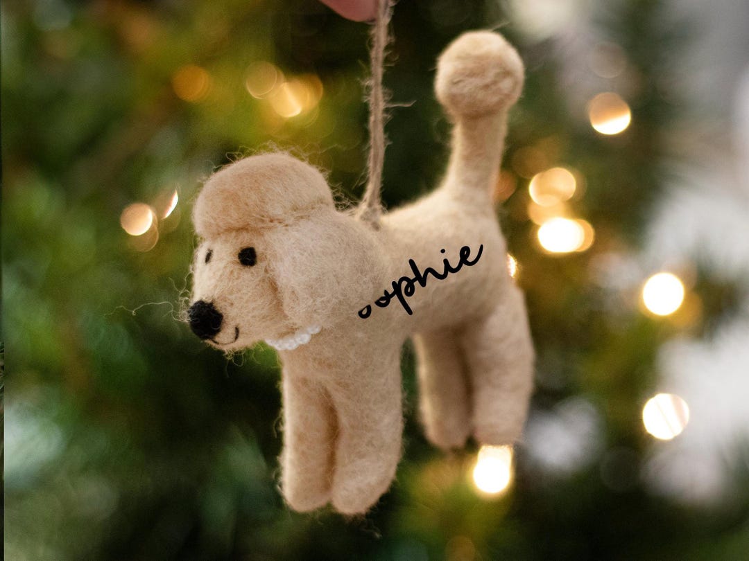 Personalized Poodle Dog Christmas Ornament - Etsy