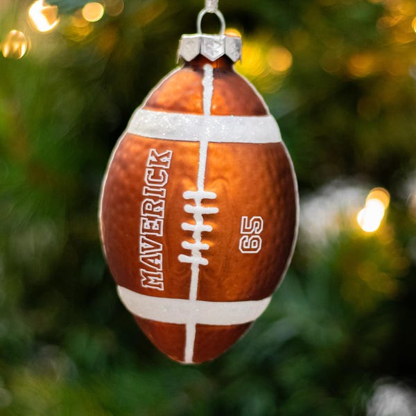 Football Christmas Ornament - Etsy