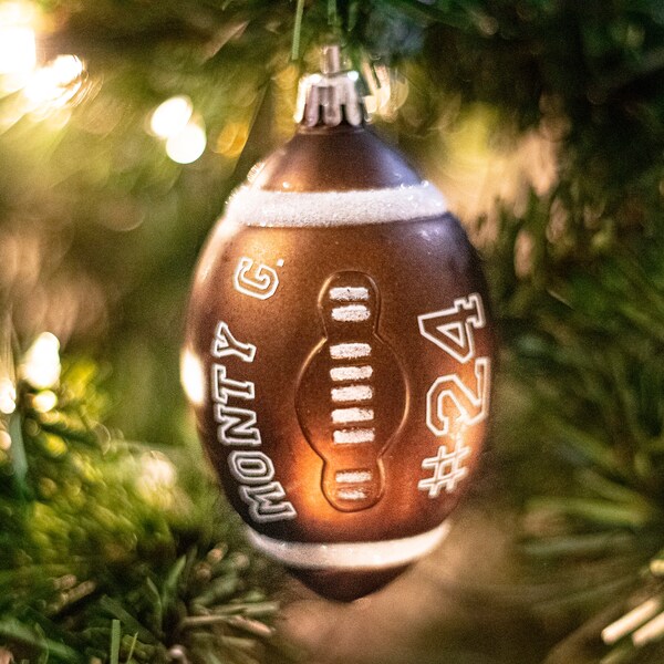Football Ornament - Etsy