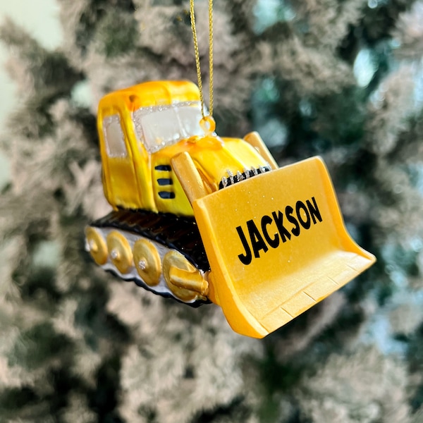 Construction Vehicle Christmas Ornament - Etsy