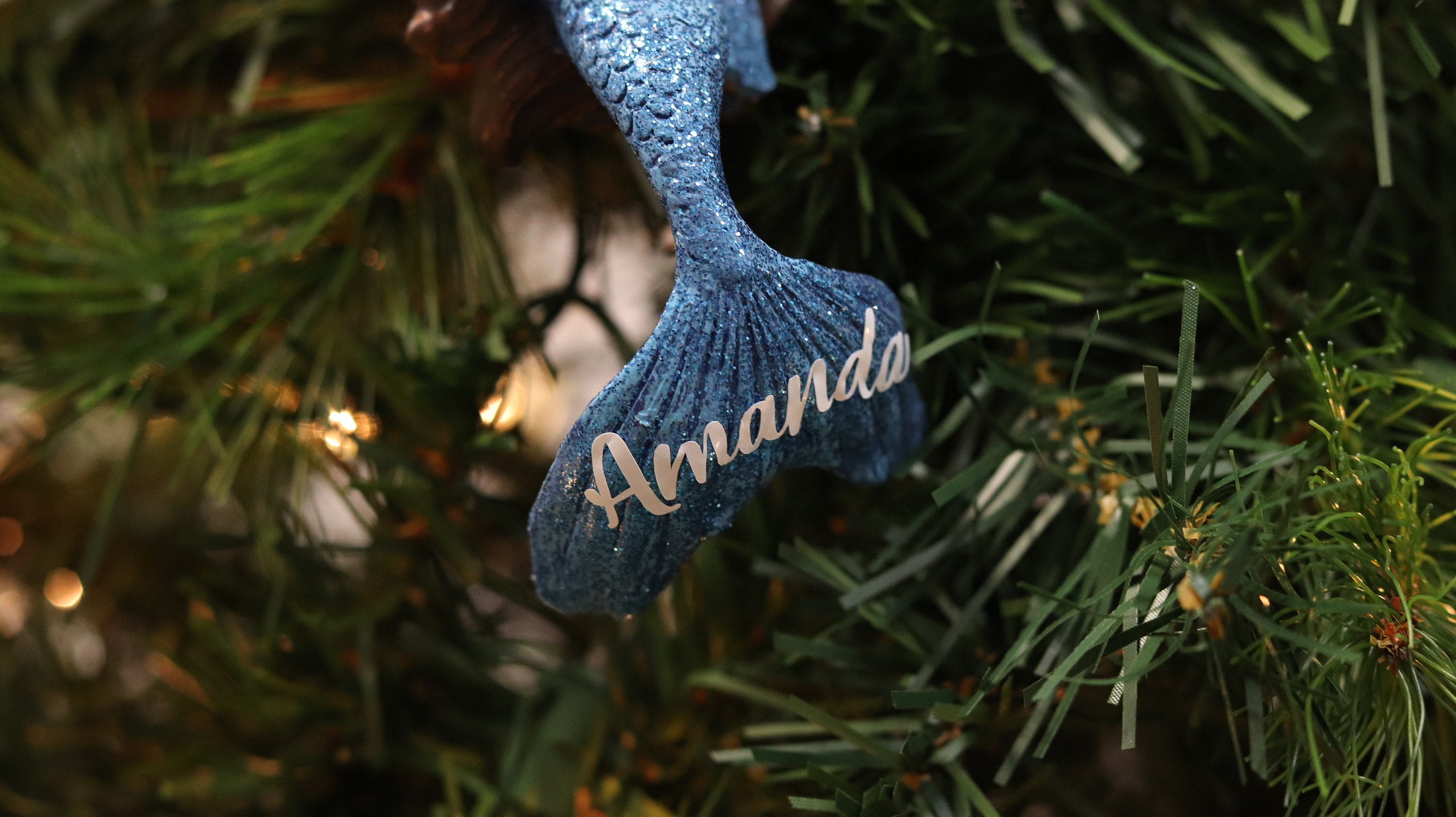 Personalized Mermaid Christmas Ornament - Etsy