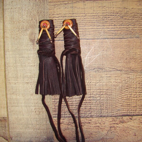 Leather Hair Wrap - Etsy